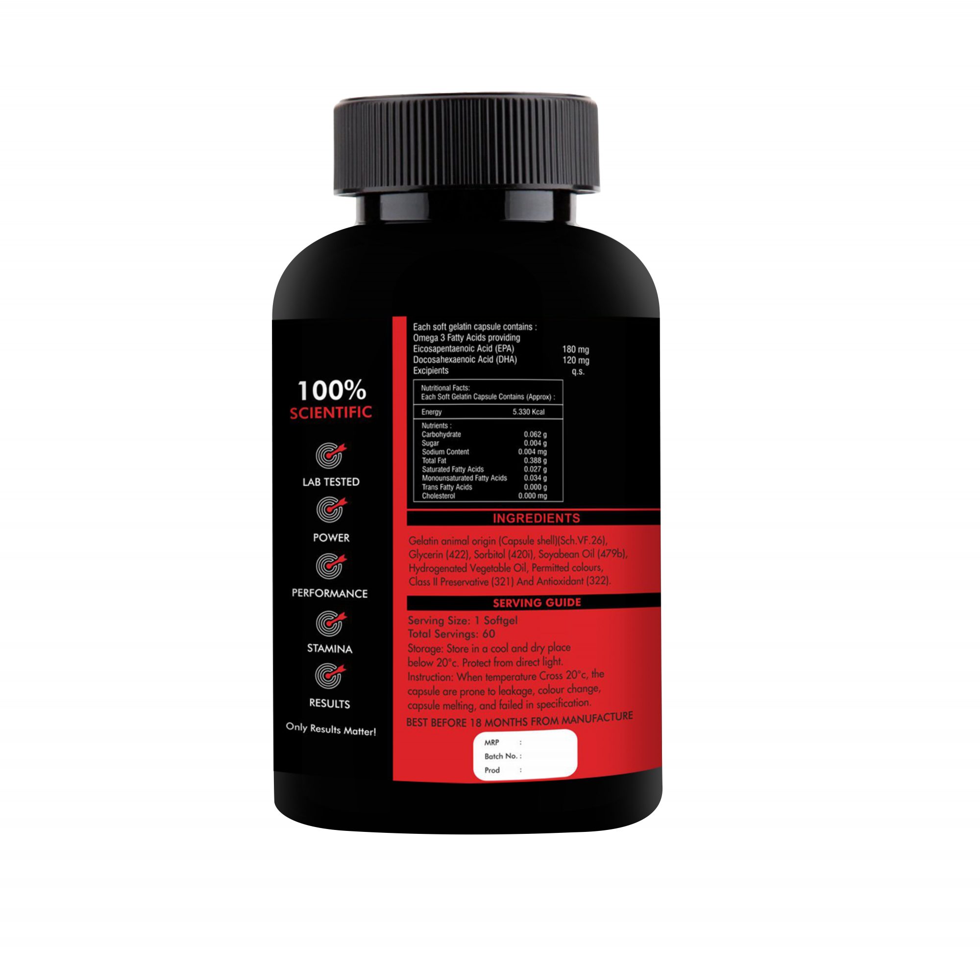 Omega-3 Fish Oil - Redscience Nutrition