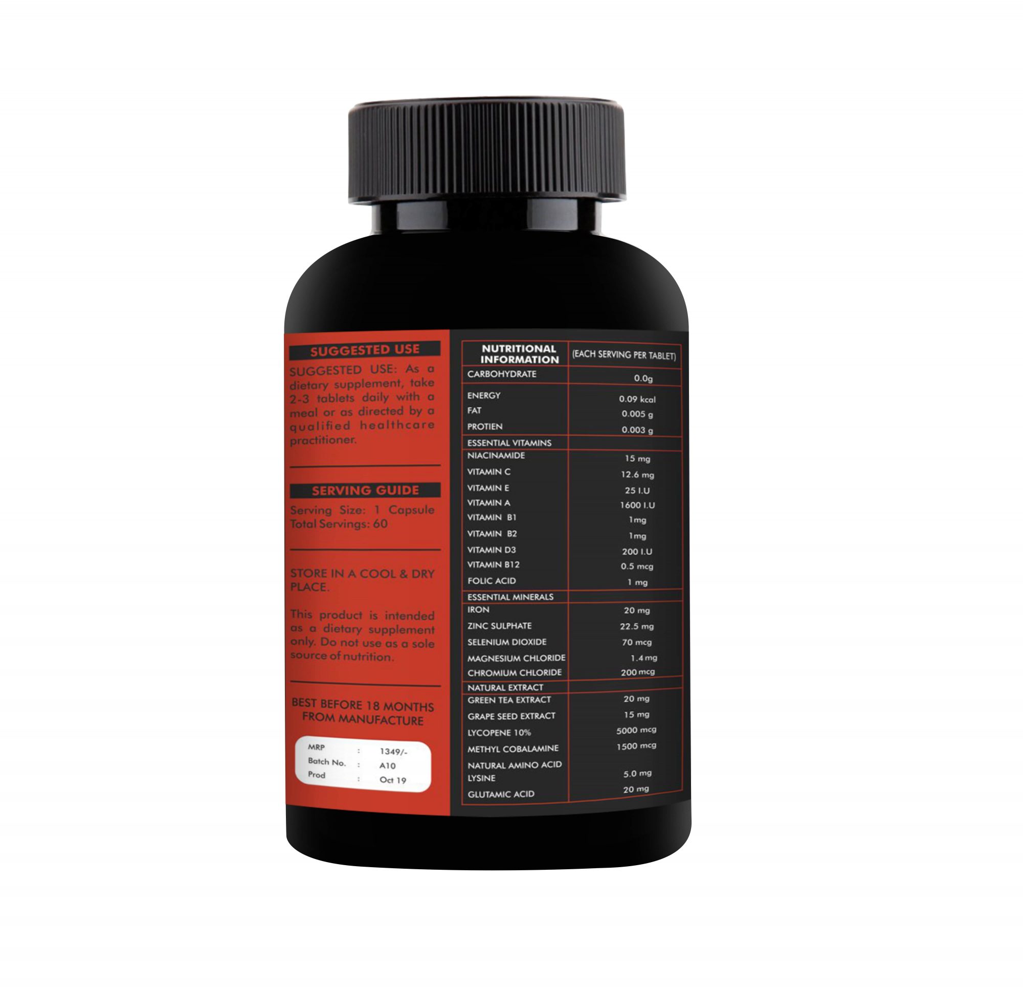 Pure-Vit with Anti-Oxidants - Redscience Nutrition