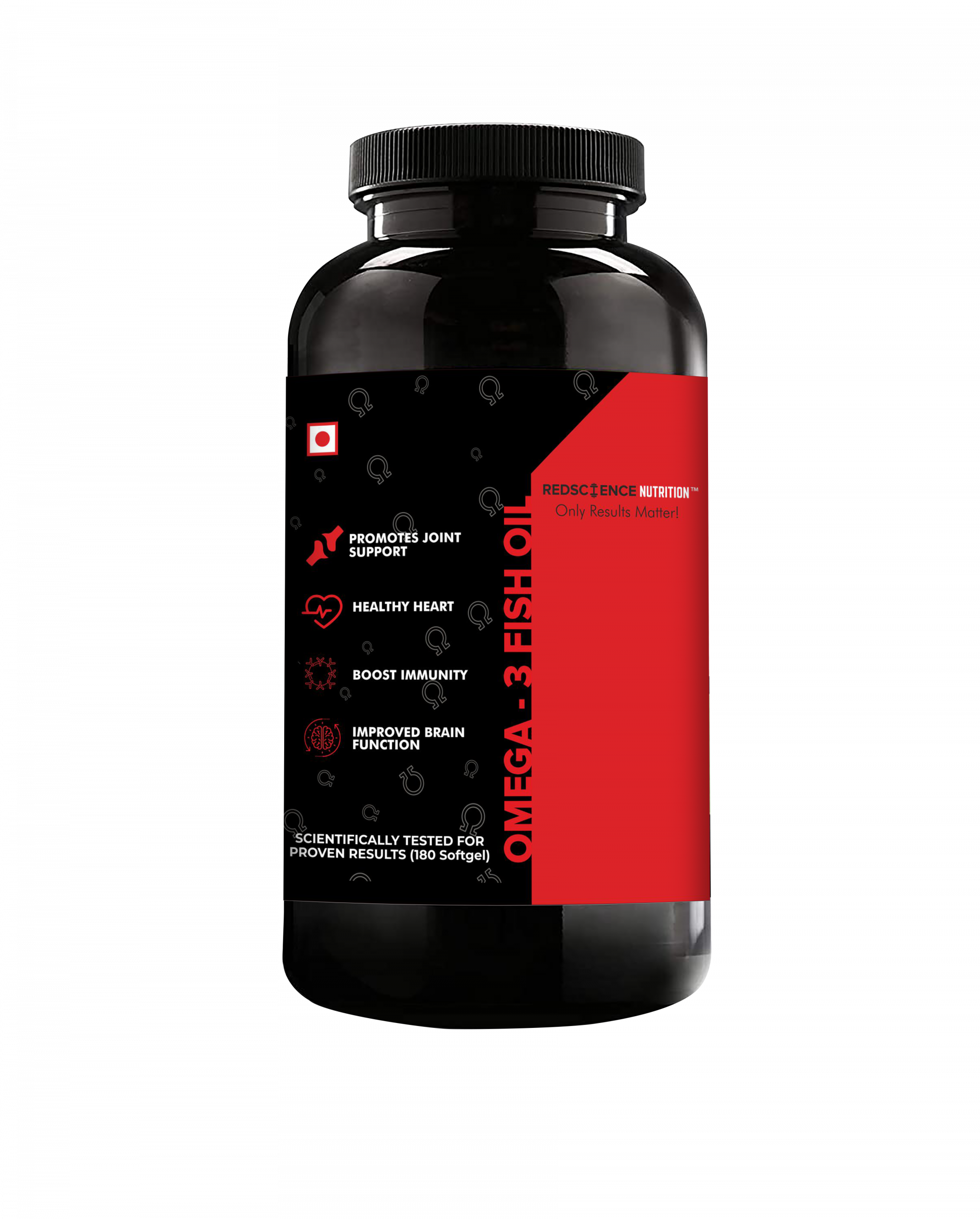 Omega-3 Fish Oil 180 Softgels - Redscience Nutrition
